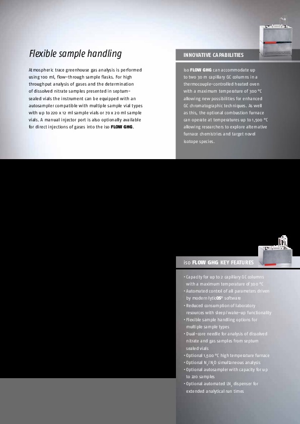 Brochure - Flyer-iso-flow-ghg-en - Elementar® - Fourni-Labo