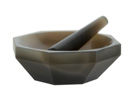 Mortier avec pilon en agate - Labbox - Fourni-Labo