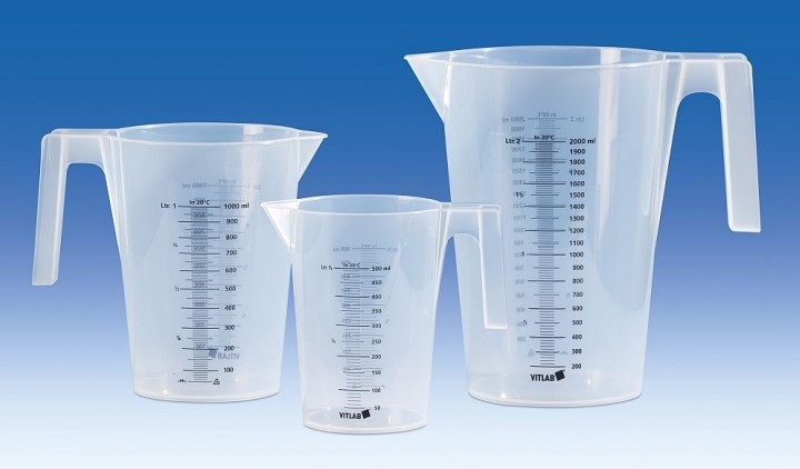 Bécher 84BE (BÉCHER GRADUÉ PP AVEC POIGNÉE EMPILABLE) - FRAMEPACK ...